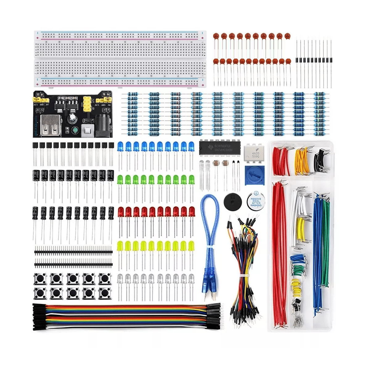 Kit Componentes Electronicos Para Arduino, Raspberry Pi Completo ...