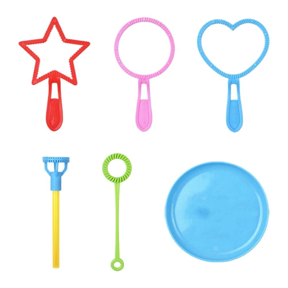 Click here for Pinxor 6pcs Colorful Bubble Wand Set Outside Blowi... prices