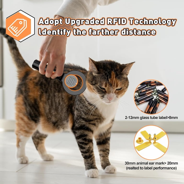 Micro Chip Scanners For Pets Symcode RFID EMID Animal Handheld Reader ...