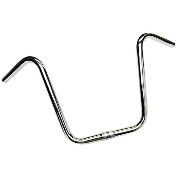 Wald 869 Hi-Rise Cruiser Bike Handlebar (23.5-Inches Wide, Chrome, 10.5 ...