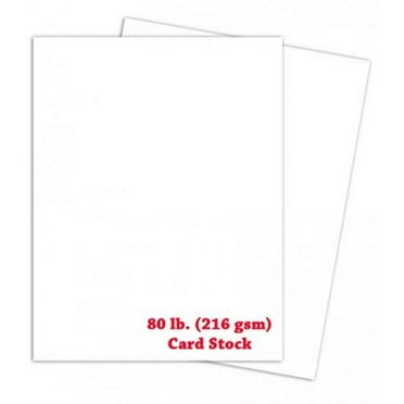 Superfine Printings Heavy Cardstock White | 8.5 x 11 Thick Paper ...