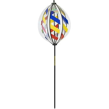 Wind Fairys Black and White Jester with Rotating Windsail - Outdoor ...