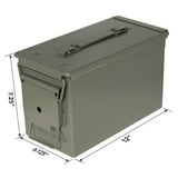 Strategy 50 Caliber Metal Ammo Storage Box 12 in. x 6.125 in. x 7.25 in ...