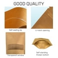 Walmart 150 Pcs Reclosable Bulk Seal Packaging Kraft Stand Up Pouches ...