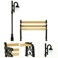 1 Set Mini House Furniture Mini Street Light Miniature Bench Kids ...