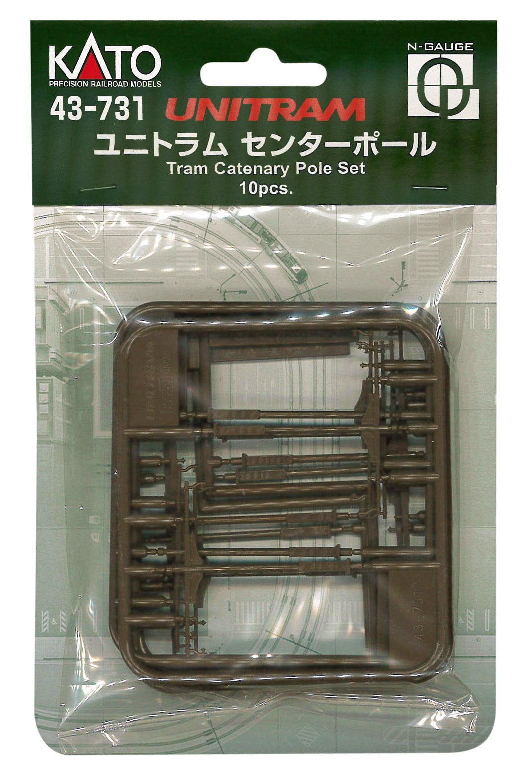KATO 43-731 Unitram LRT Catenary Pole SetyJapanese railroad modelz ...