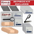28-piece first aid kit - including 10 splinter removers, magnifying ...