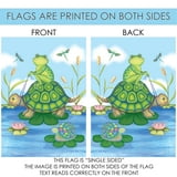 Toland Home Garden Pond Pals Turtle Frog Flag Double Sided 12x18 Inch ...