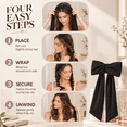 2-in-1 Heatless Curling Headband, Bendable Rods and Stretchy Fabric ...