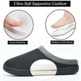 LORDFON Memory Foam Mens Slippers Slip-On House Slippers, Indoor ...