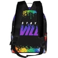 14.5in Ben Aze1 Art Stay Leopard Wild Backpack With Front Pocket ...