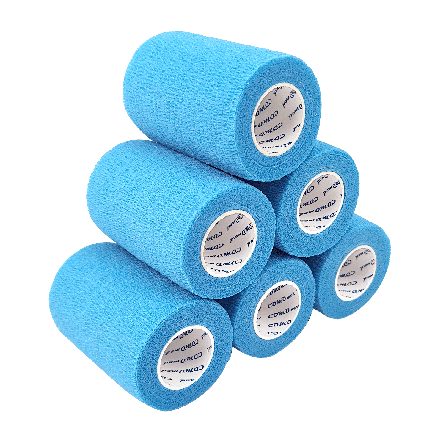 COMOmed 6 Pack Self Adherent Cohesive Bandage 3" x 5 Yards, Self ...