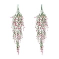 Artificial Camellia Hanging Flower Plastic Faux Outdoor Flowers with ...