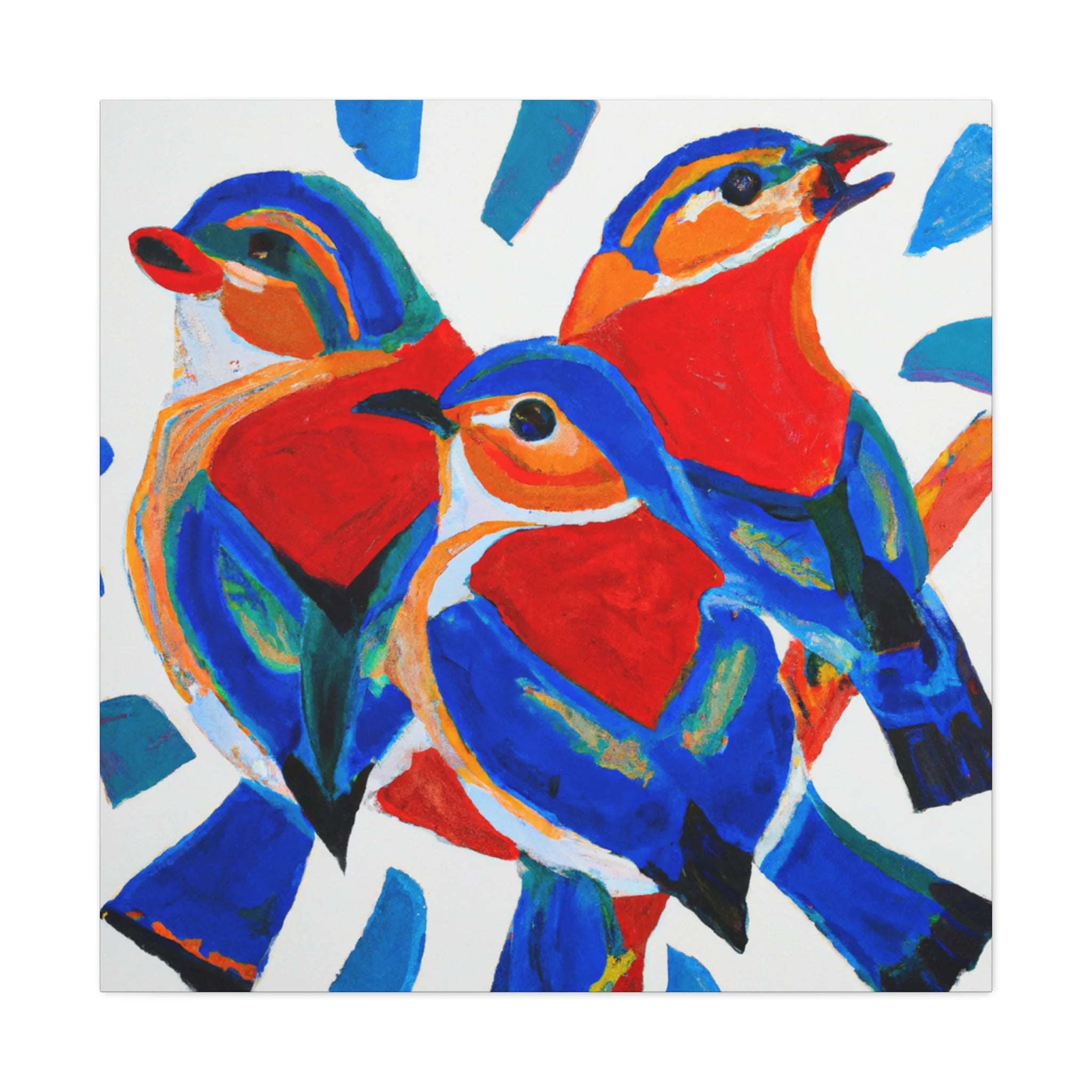 Singing Eastern Bluebird - Canvas - Walmart.com