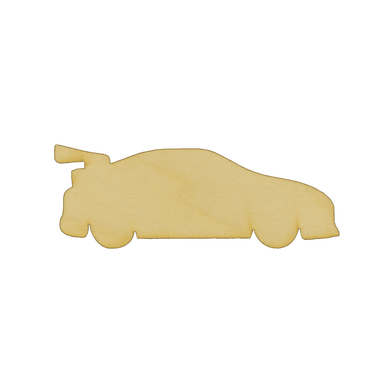 Unfinished Race Car Wood Cutout (1/4” Thickness, Jumbo 18" x 7" (Sold ...
