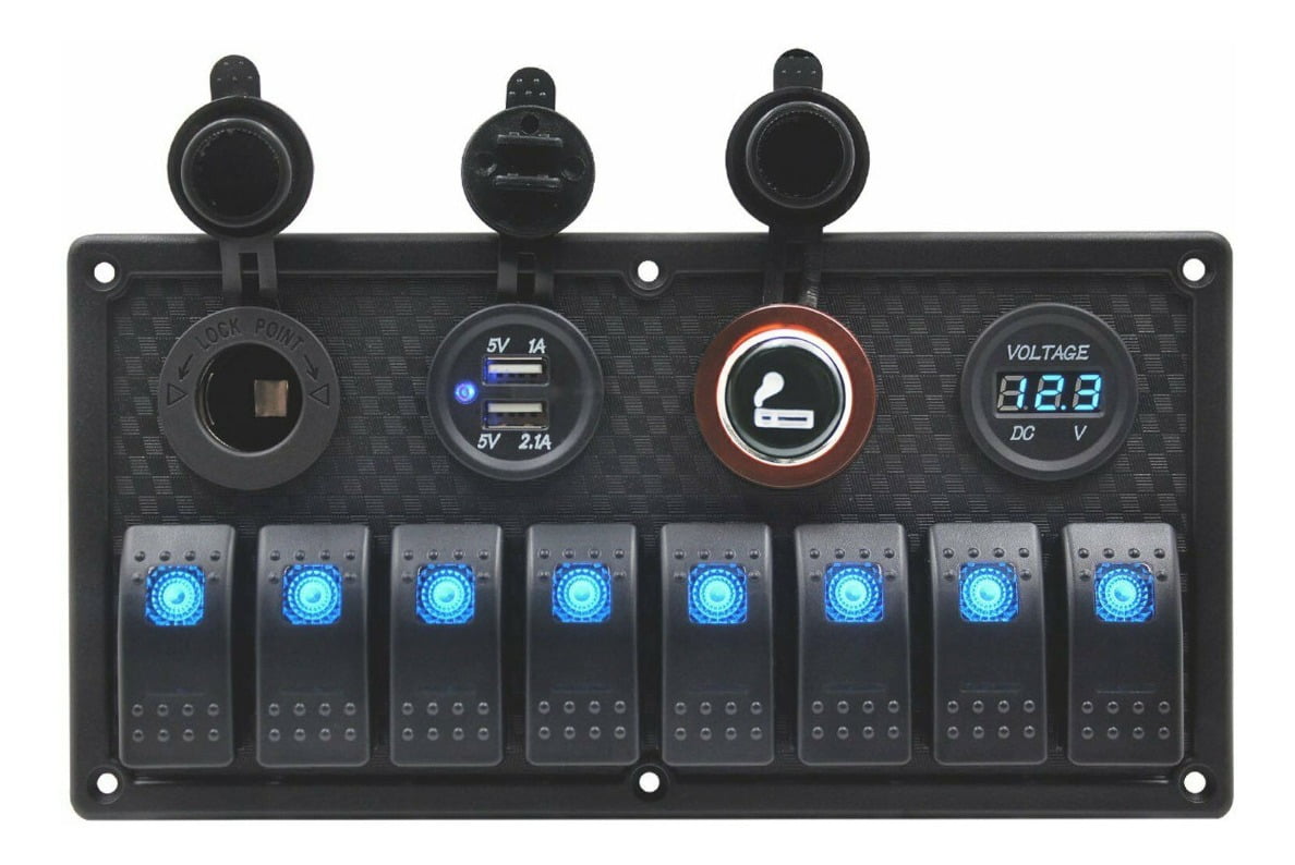 Botonera para Barras LED Off Road Universal de 8 Botones Arizone Negro ...