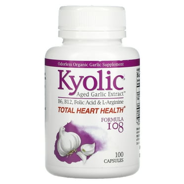 Kyolic Aged Garlic Extract, Detox & Anti-Aging, Formula 105, Capsules ...