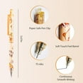 Cute Pens and Highlighters Set 6Pcs Cute Capybara Pen 0.5mm Black Ink ...