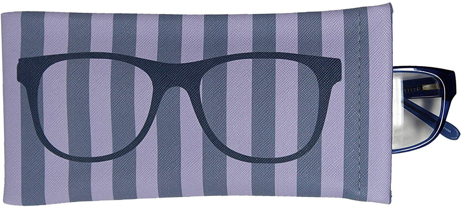 Slip In Eyeglass Case Soft Squeeze Top Pouch For Women Men, Medium To ...