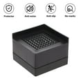 LAMIRO Furniture Lift Bed Risers: 4Pcs 3 Inch Black - Walmart.com