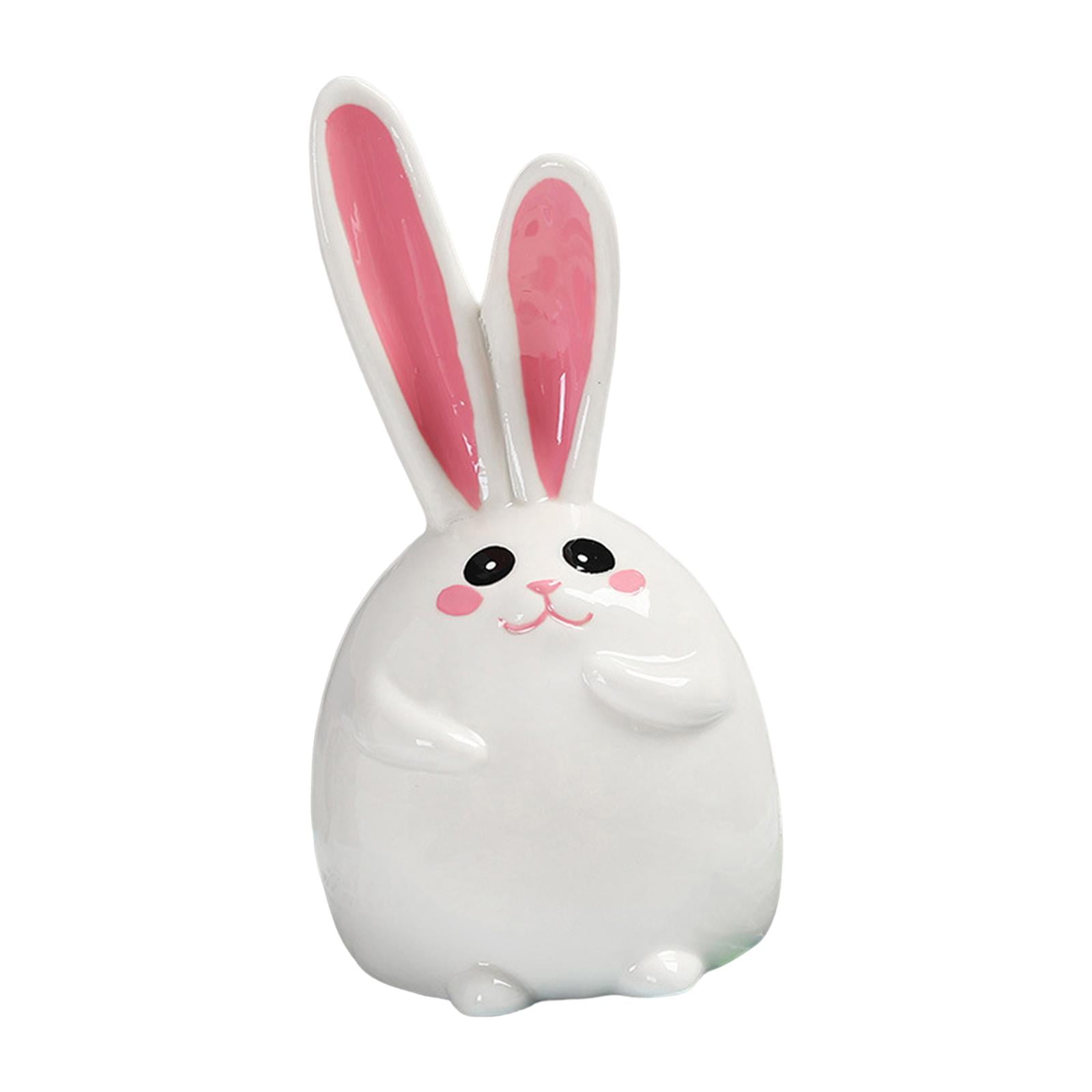 Ceramic Bunny Piggy Bank Porcelain Coin Bank Small Bunny Sculpture ...