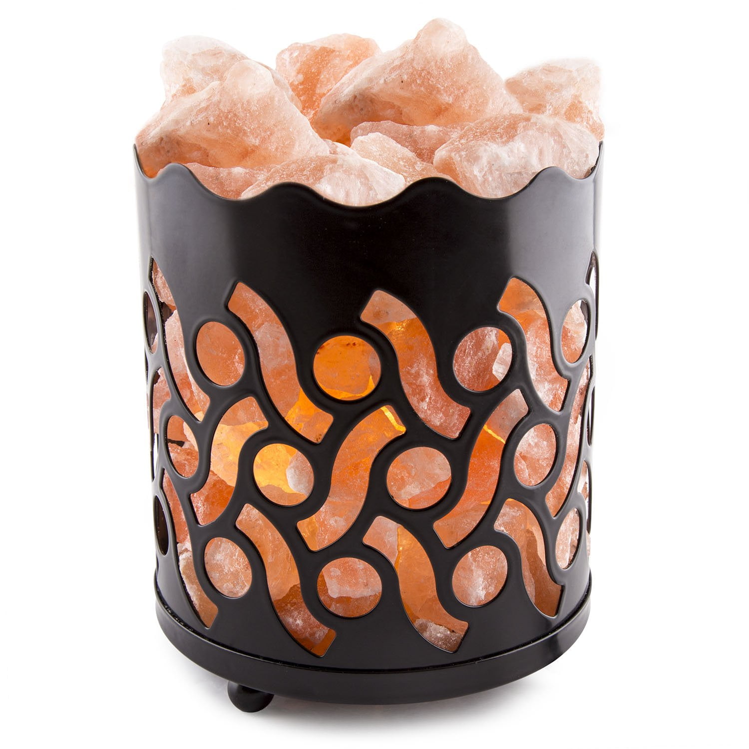 Click here for Crystal Decor Himalayan Pink Salt Lamp Basket & Di... prices