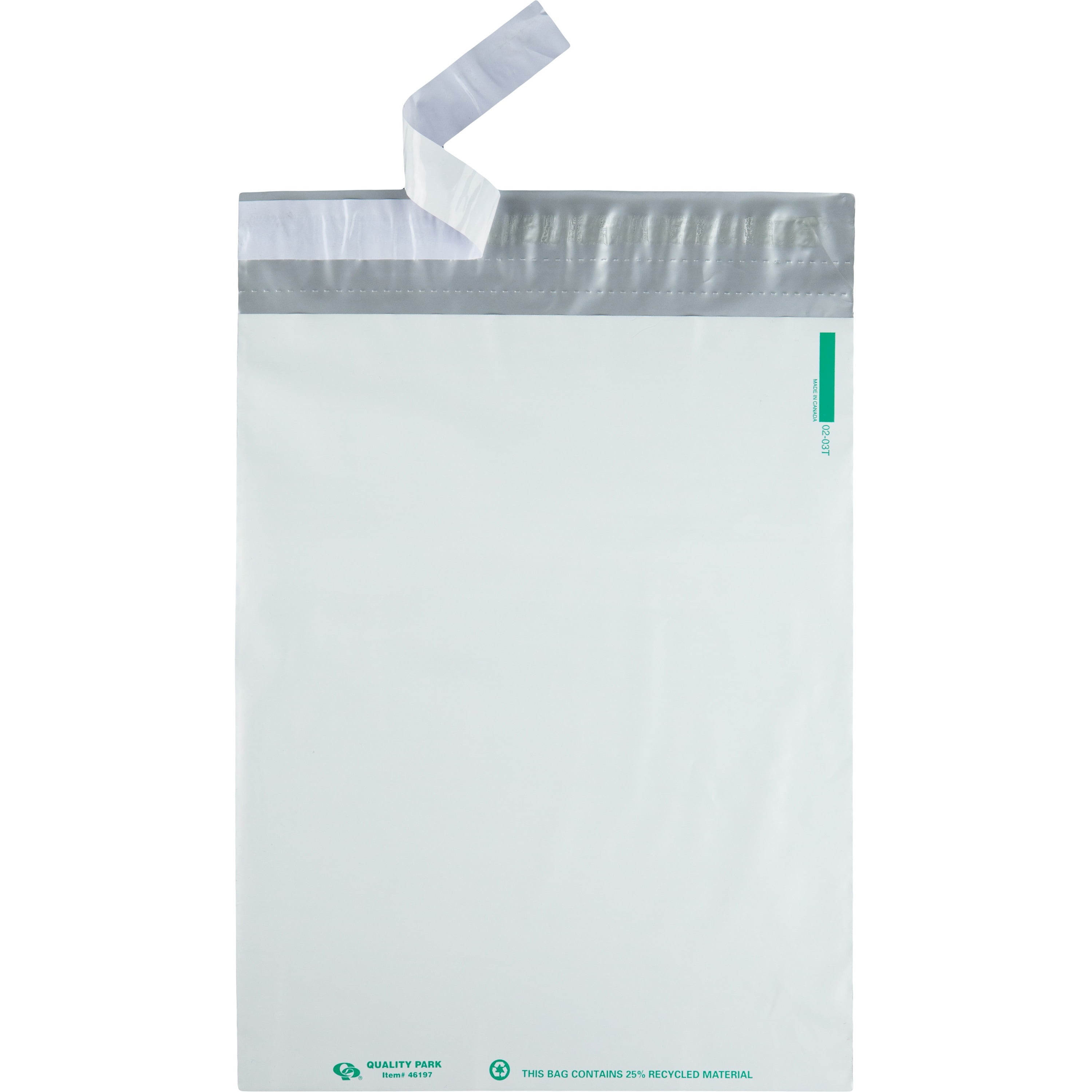 Quality Park, QUA46197, Poly Mailing Envelopes, 100 / Pack, White ...