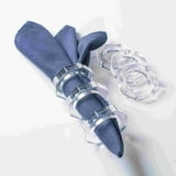 Set of 12 Acrylic Napkin Rings - Stylish Decorative Holders for Dining ...