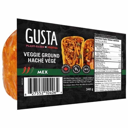 Gusta - Plant Based Ground Mexican, 340g | Walmart Canada