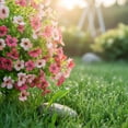 JWQFBC Faux Flower Ground Stake Weatherproof Garden Flower Pick Home ...
