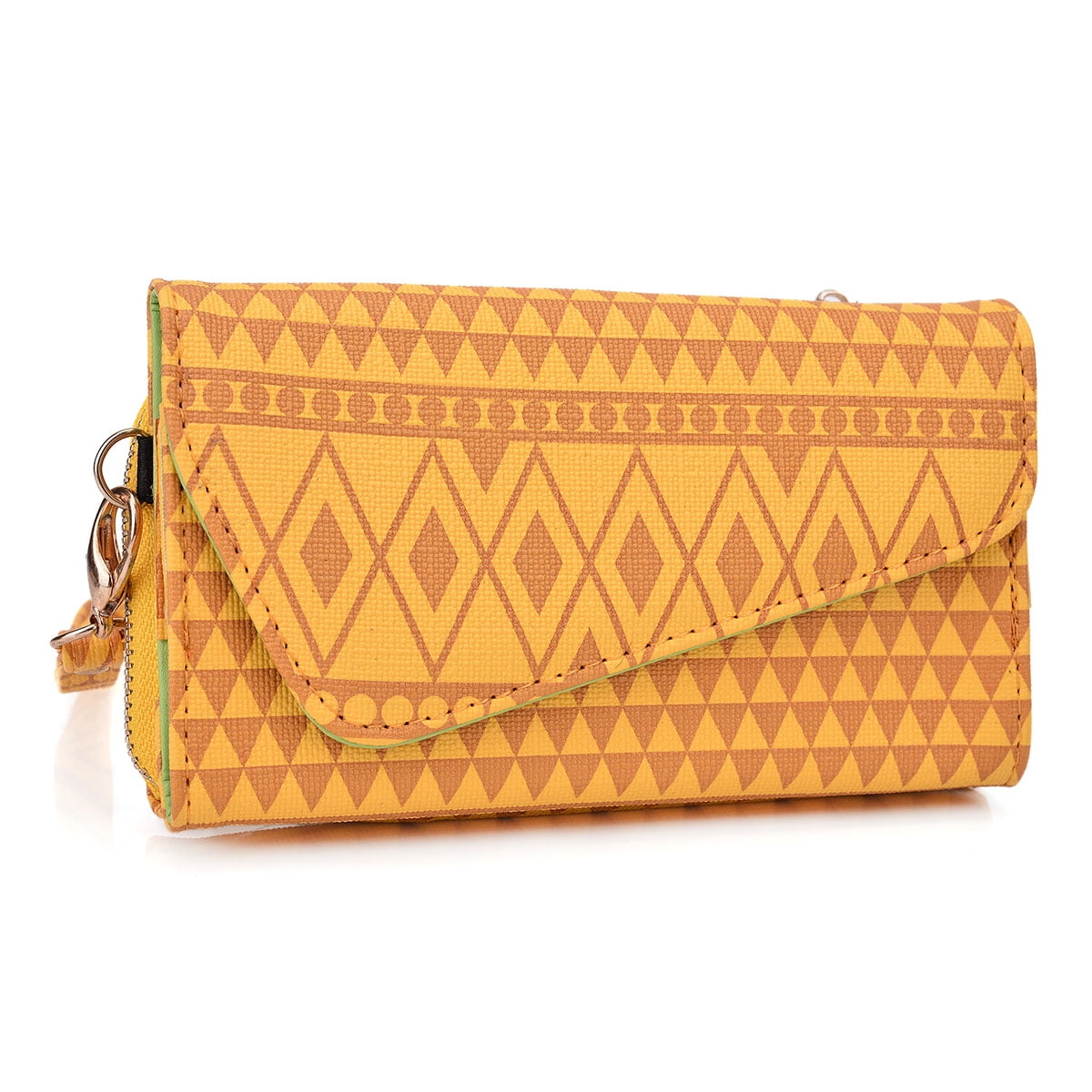 Smartphone Leather Clutch Cell Phone Wristlets Organizer (Navajo Tribal ...