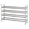 Mainstays Expandable 4-Tier Stackable Metal Shoe Rack Organizer Shelf, Holds Up to 20 Pairs ...