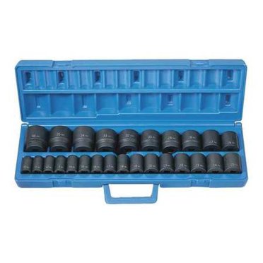 GREY PNEUMATIC 1212U 3/8" Drive Standard Length Universal Set, 12 pcs ...