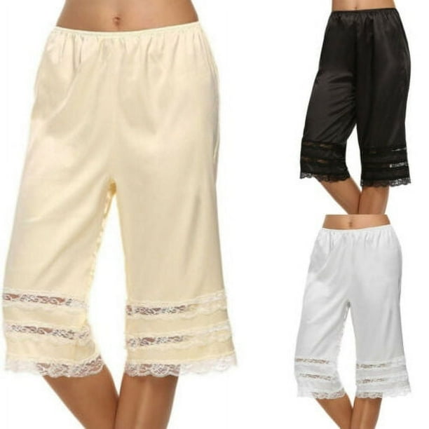 Women Lace Safety Short Pants Skirt Under Briefs Shorts Lady Slips Ice ...