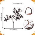 4PC C Minibee Artificial Maple Branch 17.72 Inch Realistic Fake Foliage ...