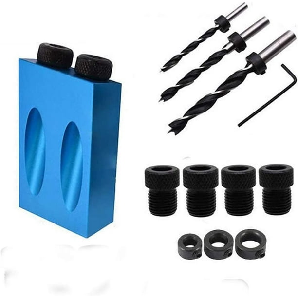 Drilling Screws Woodworking Kit Ratchet Bar Clamp Drilling Guide Jig ...