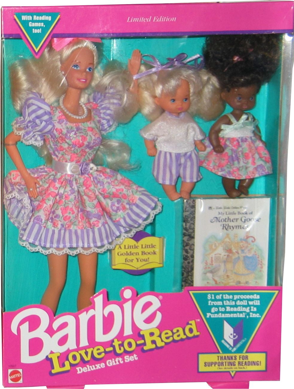 Barbie Love-to-Read Deluxe Gift Set Limited Edition Dolls 1992 Mattel ...