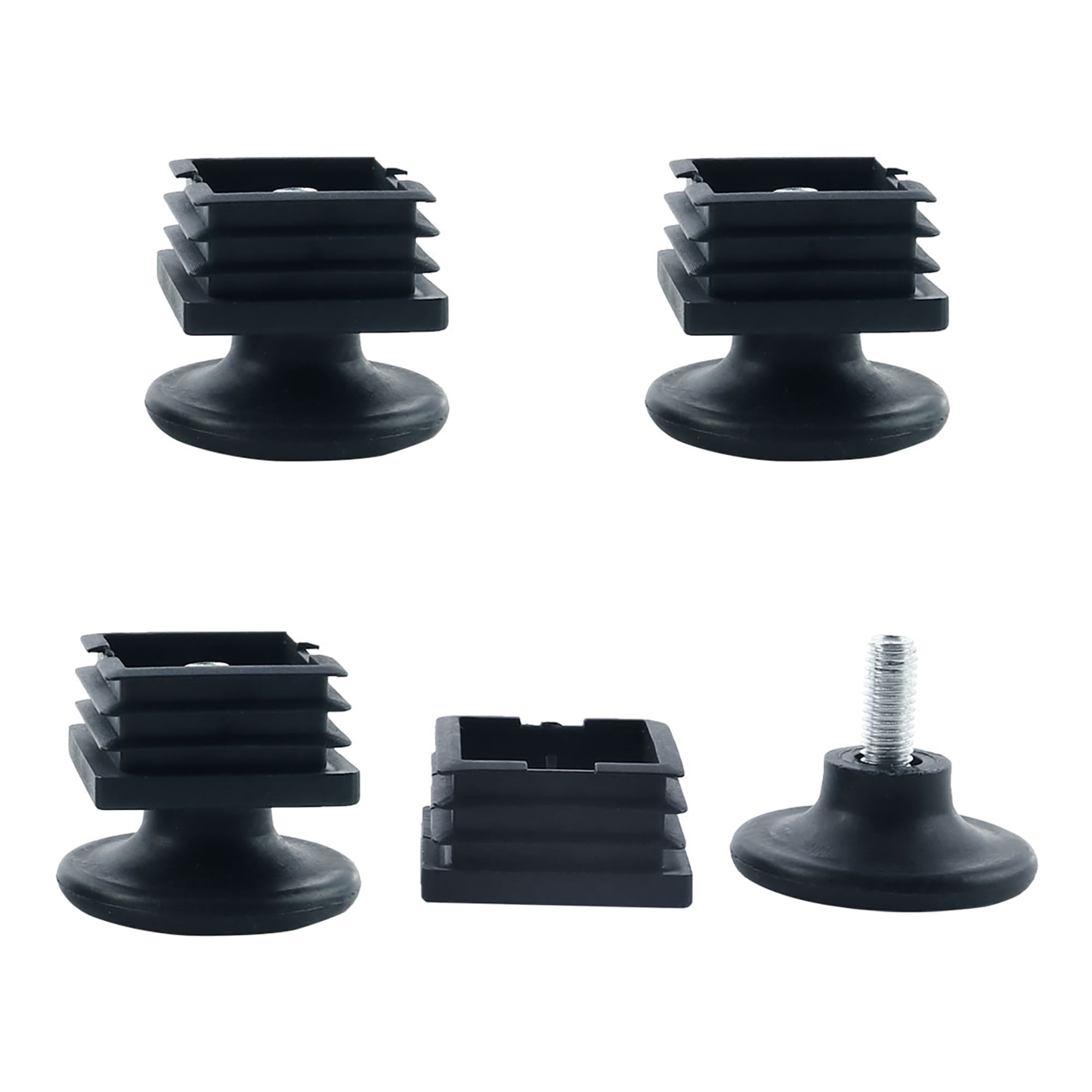 Leveling Feet 38 x 38mm Square Tube Inserts Kit Furniture Glide ...
