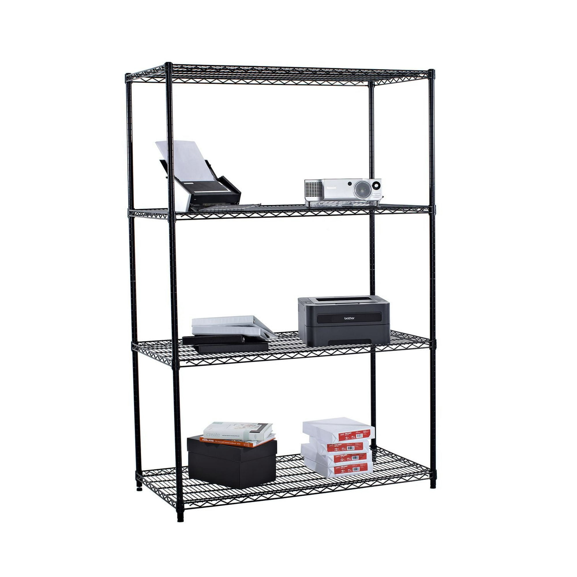 Click here for Trinity 4-Tier Wire Shelving Rack 48 X 24 X 72 Nsf... prices