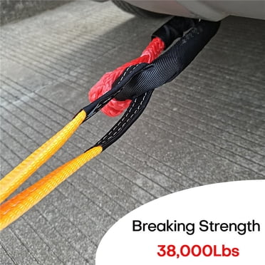 Grip Heavy Duty Vehicle Recovery Tow Strap with Car Loops, 30 ft x 4 in ...
