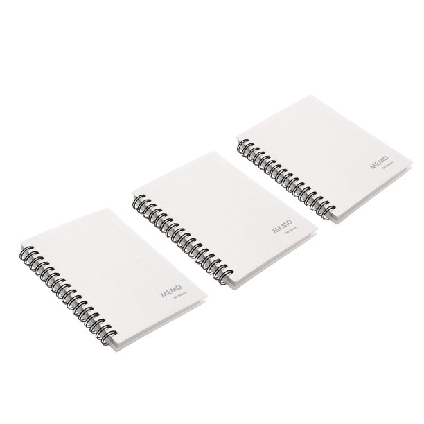 Uxcell A6 Memo Pad 4x6 Inch 80 Sheets Ruled Paper Spiral Notebook ...