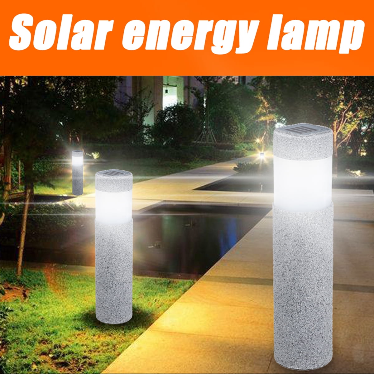 Solar Powered Bollard Garden Lights | Fasci Garden