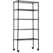 Rubbermaid 3' x 12" Steel White Linen Shelf Kit. Holds up to 10 lbs ...