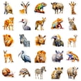 50 Pack Realistic African Animal Stickers - DIY Customizable ...