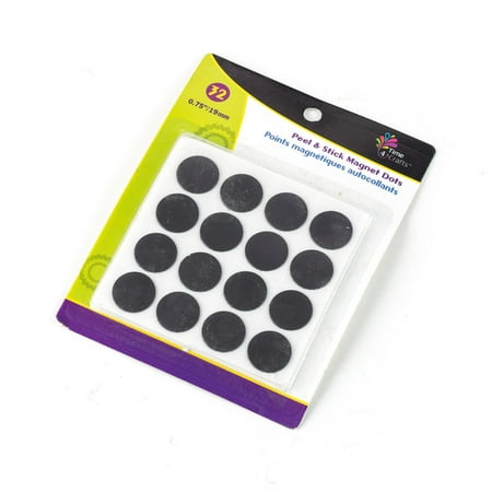 Self Adhesive Small Magnets Dots 19mm Round Sticky Craft Magnet Disc ...