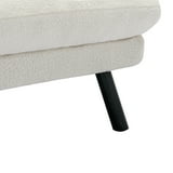 Mainstays Camden Cozy Futon, Cream Boucle Fabric, 72" - Walmart.com