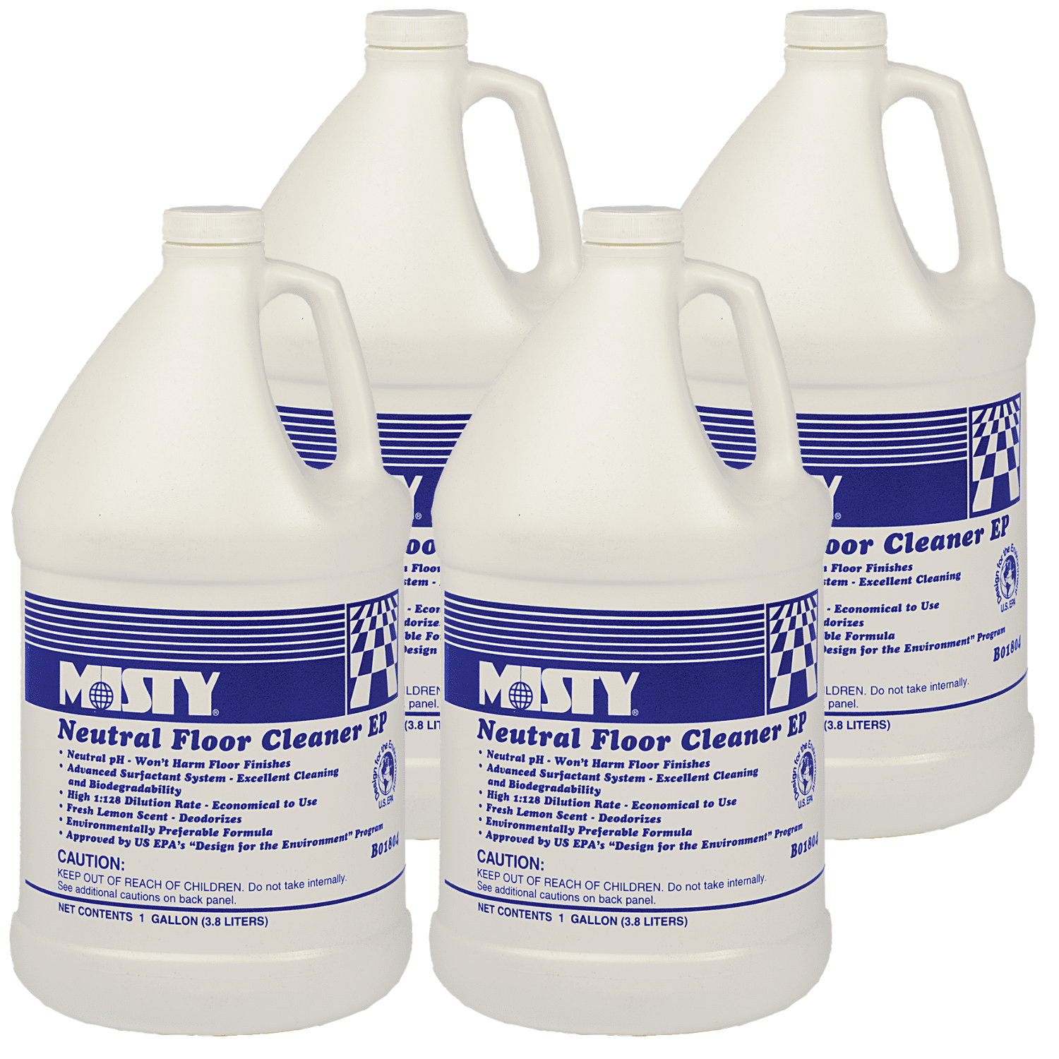 Neutral Floor Cleaner Ep, Lemon, 1 Gal Bottle | Bundle of 5 Each ...