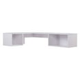 Southern Enterprises Fynn Wall Mount Corner Desk - White - Walmart.com