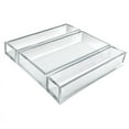 Azar Displays 556222 Deluxe 3 Piece Clear Acrylic Tray Set, Two Narrow ...
