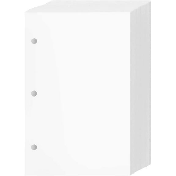 3 Hole Punch Half Letter Paper, Bright White Sheets, For Ring Binders ...